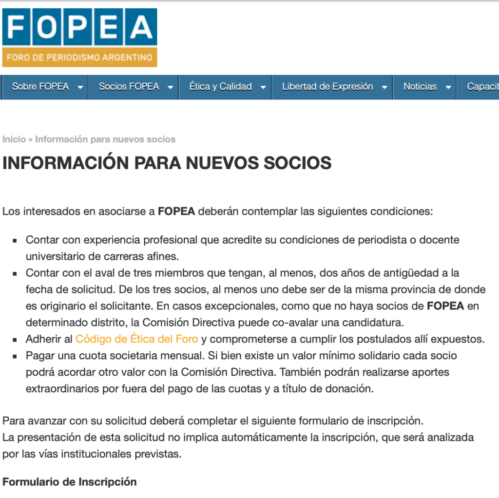 UX Content: fopea.org - Romina Jorge